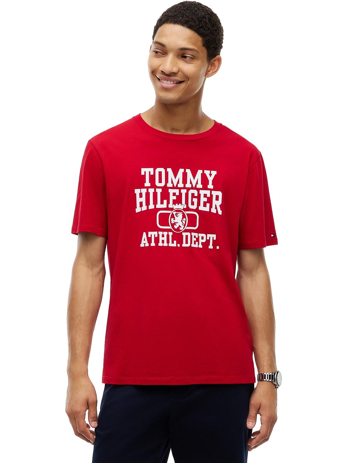 TOMMY HILFIGER men's athletic department logo t-shirt -